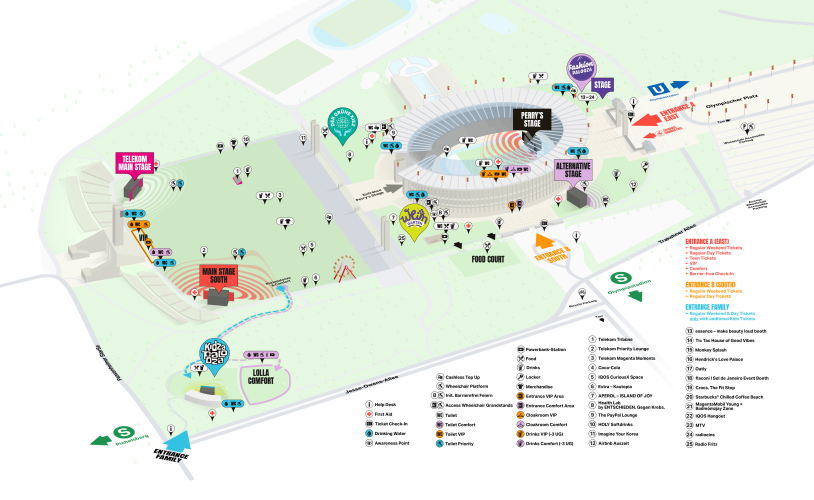 Lollapalooza 2025 + Datum 2026 - Olympiastadion Berlin